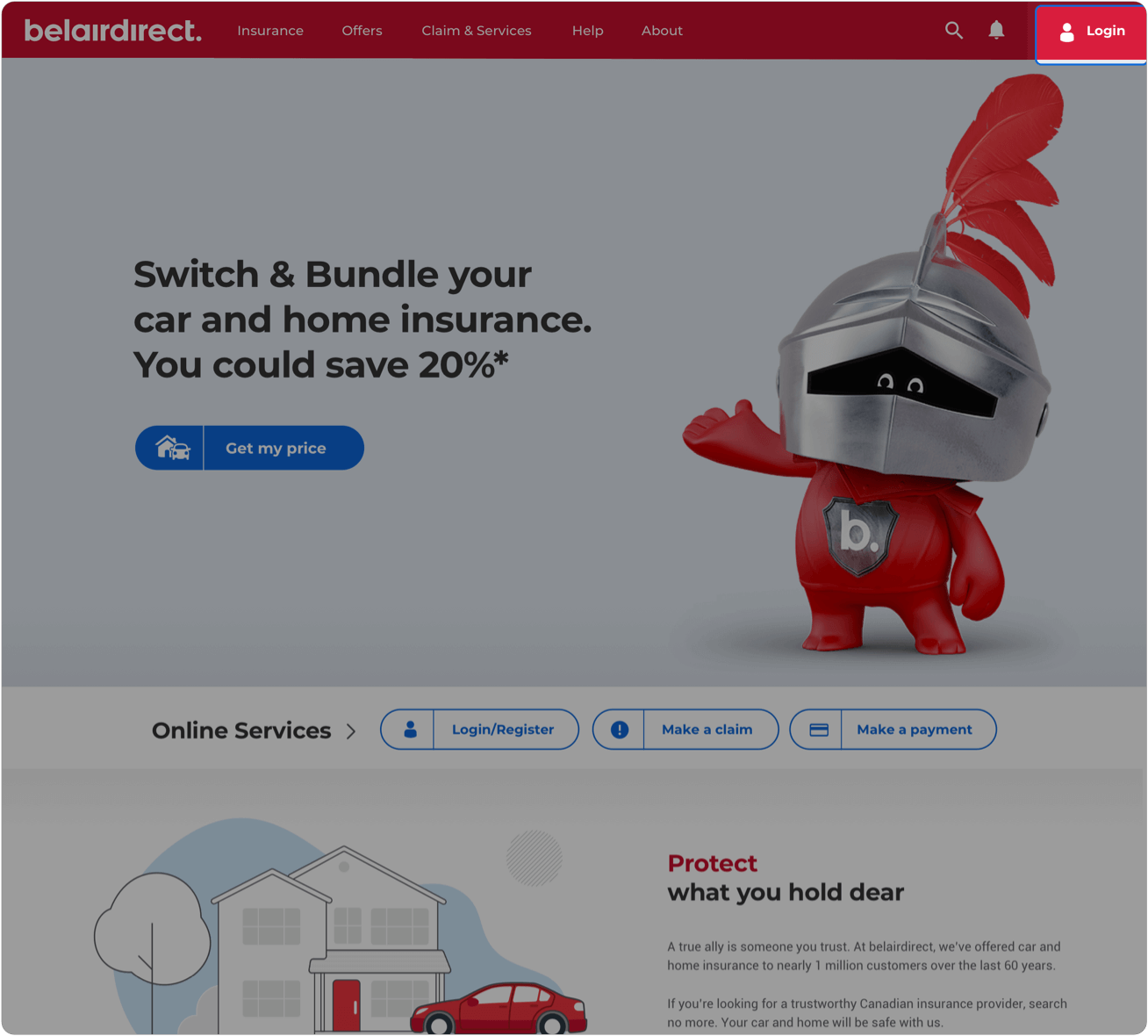 Sign up and log in to the Client Centre | belairdirect